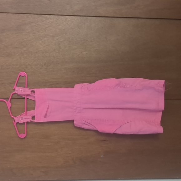 Bottoms | Vintage Pink Denim Overalls Dress | Poshmark